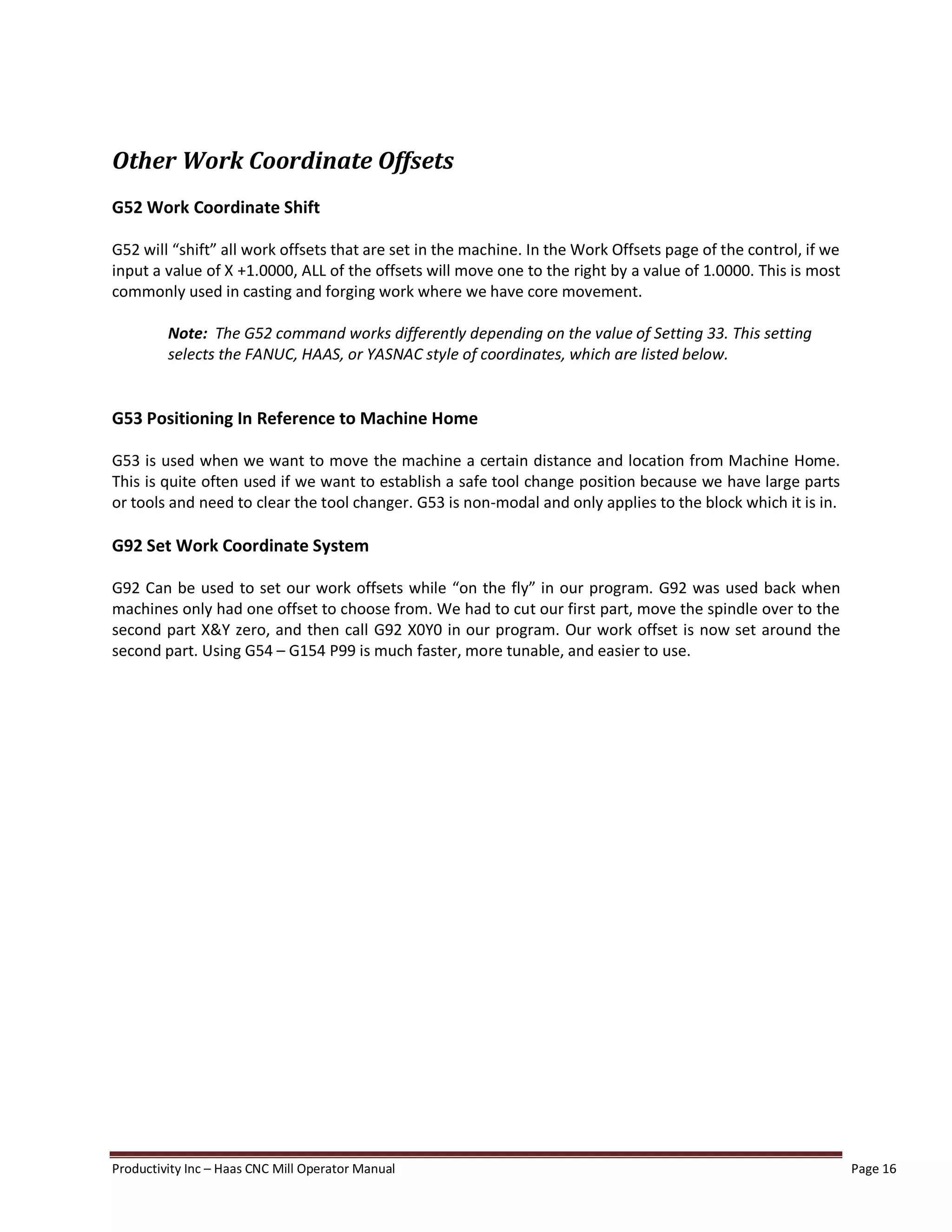 Haas mill operator manual | PDF