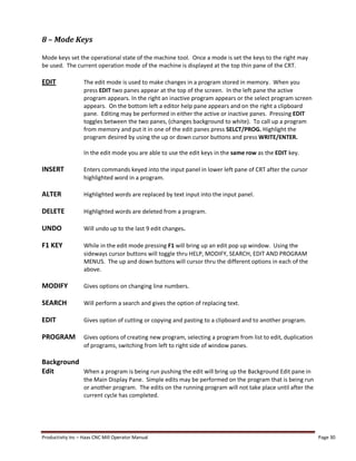 Haas mill operator manual | PDF