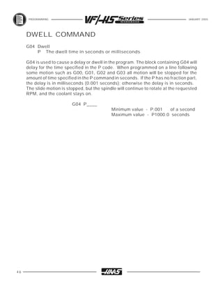 Haas mill programming workbook | PDF