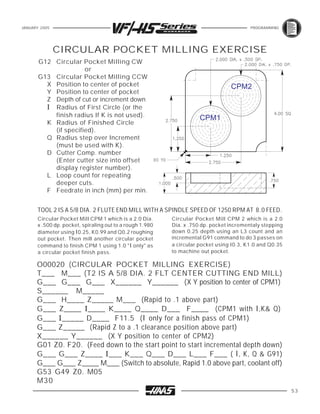 Haas mill programming workbook | PDF