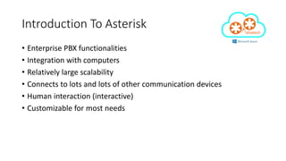 High Availability Asterisk and FreePBX on Microsoft Azure | PPTX