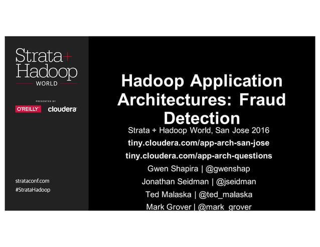 Hadoop application architectures - Fraud detection tutorial | PDF ...