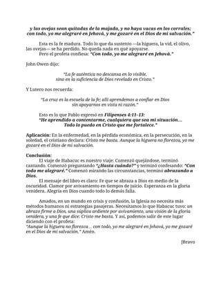 HABACUC. Abrazados al Dios que NO falla. | PDF