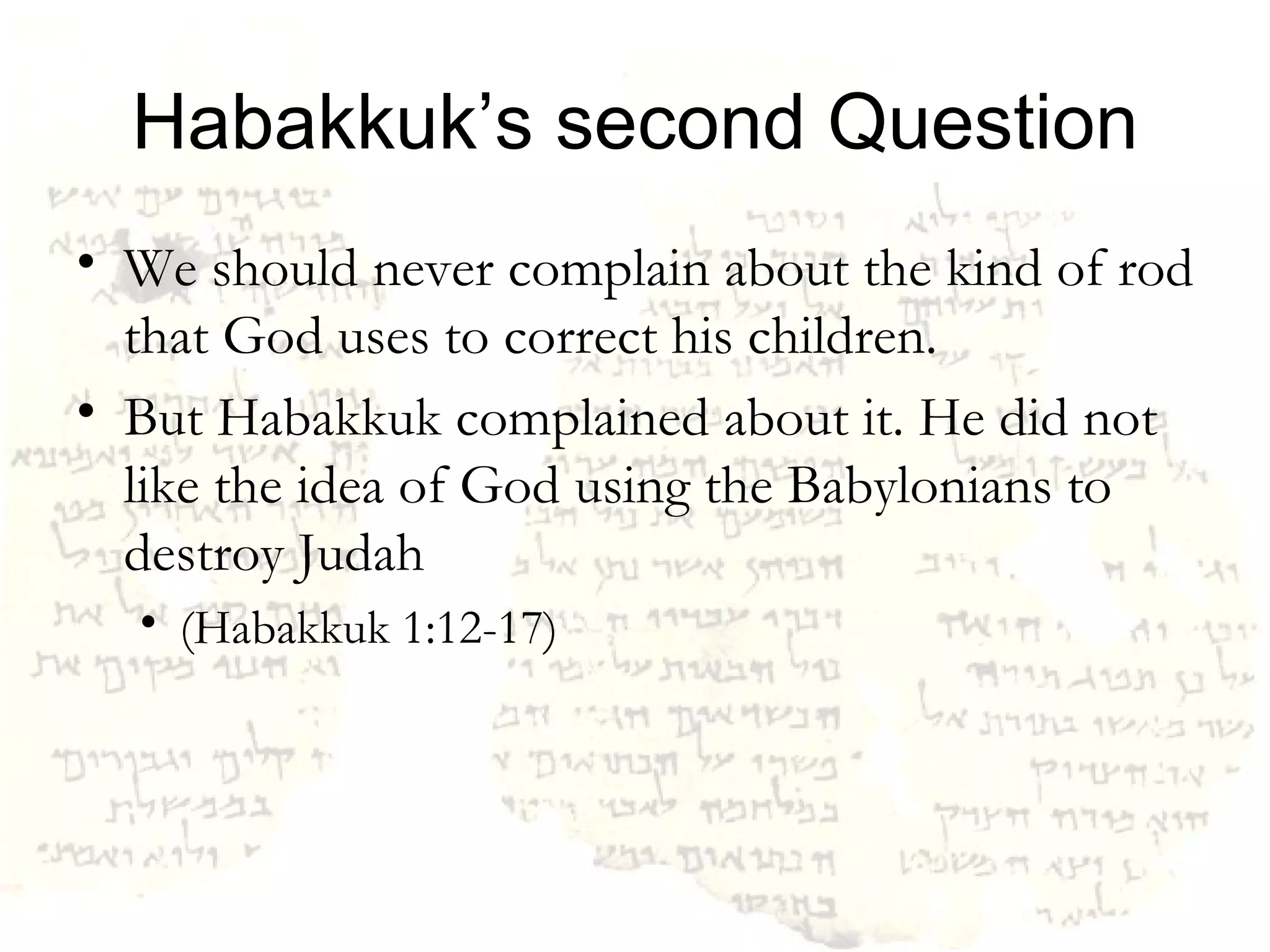 Habakkuk | PPS
