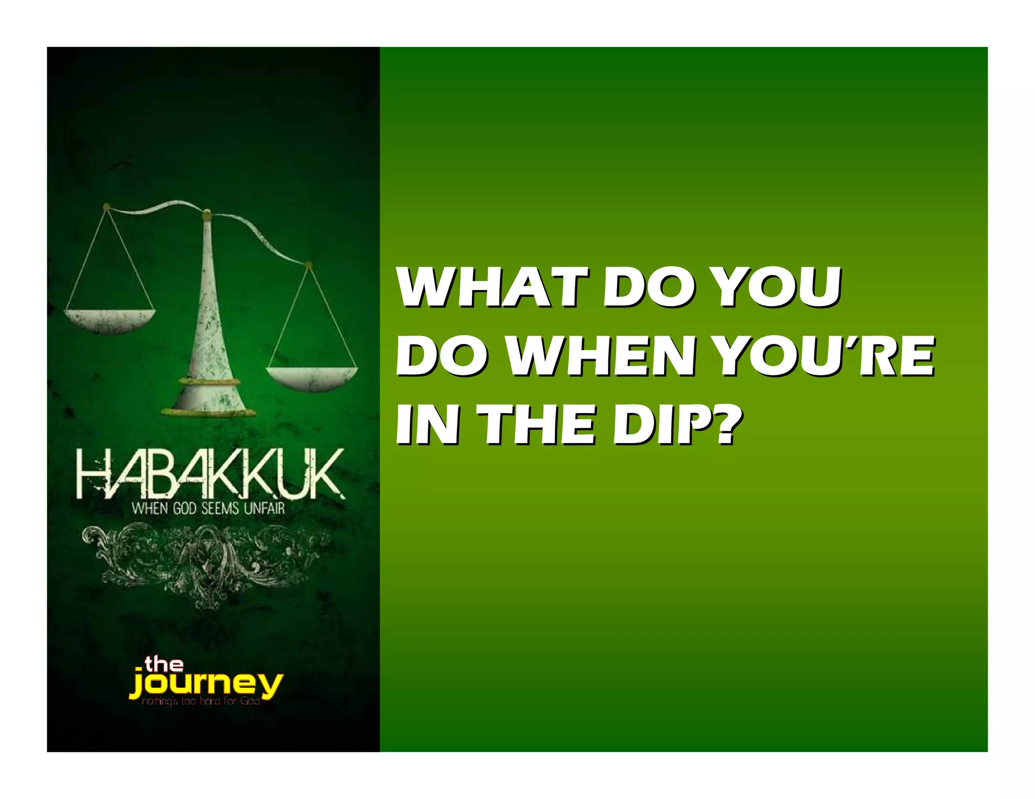 Habakkuk - In the Dip | PDF | Christianity | Religion & Spirituality