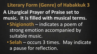 Q&A: Habakkuk: Habakkuk's Prayer | PPTX | Christianity | Religion ...