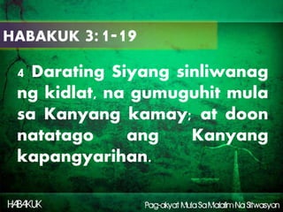 HABAKKUK 3 - PTR. VETTY GUTIERREZ - 7 AM TAGALOG SERVICE | PPTX