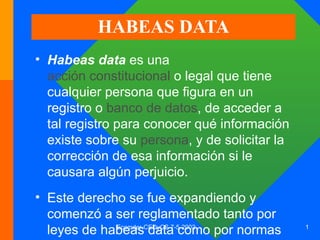 Habeas data | PPT