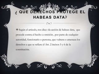 Habeas data | PPTX