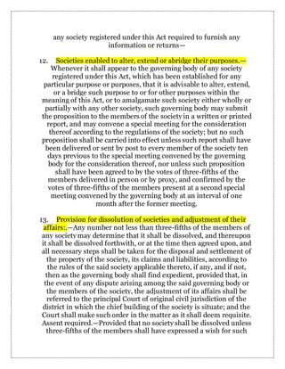 society registration act 1860 | DOCX