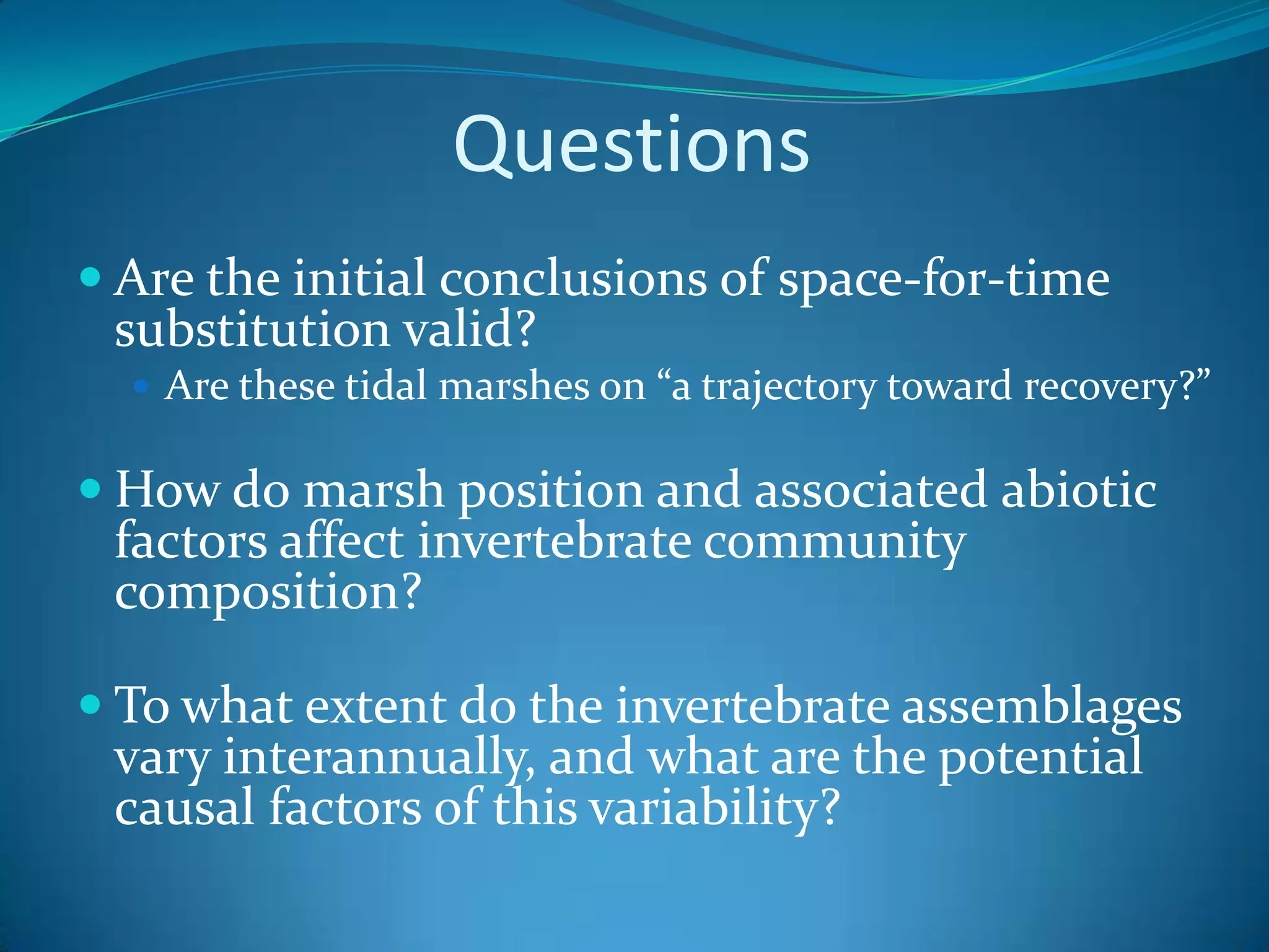 Response of Marsh Insects and Benthic Invertebrates to Dike Removal in ...