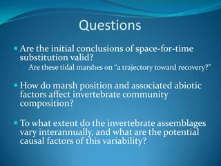 Response of Marsh Insects and Benthic Invertebrates to Dike Removal in ...
