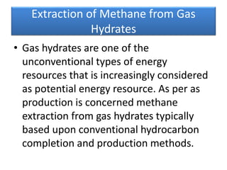 Environmental Concerns related to extraction of Methane from Gas ...