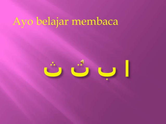 Habibah belajar membaca huruf hijaiyah | PPTX