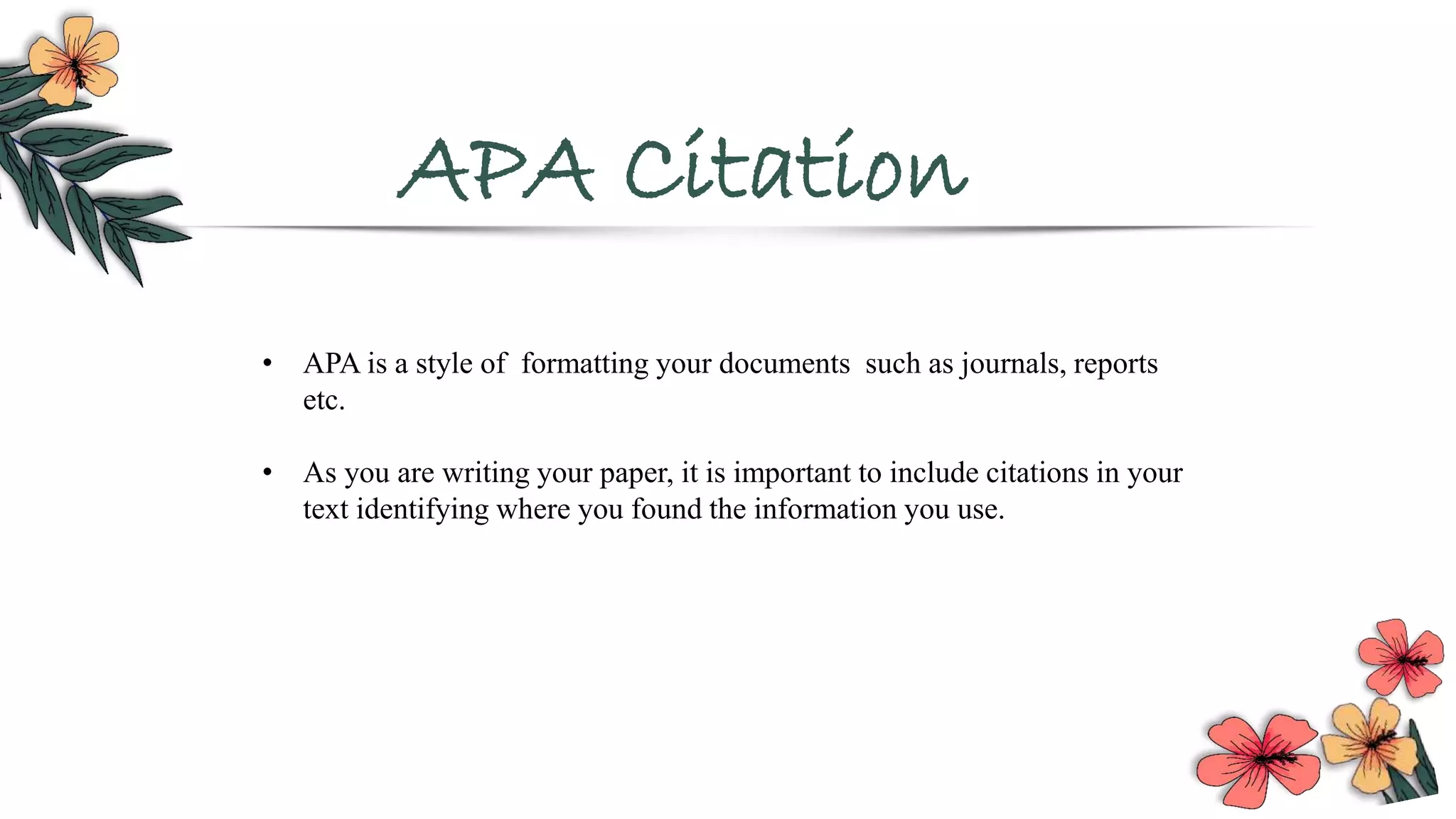 APA STYLE | PPT