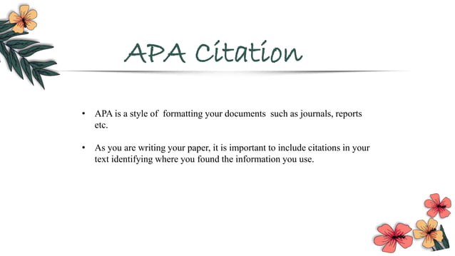 APA STYLE | PPT