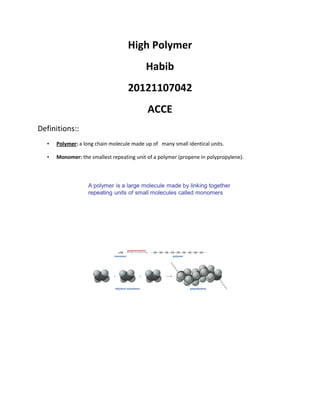 Habibur rahman high polymer | PDF | Free Download
