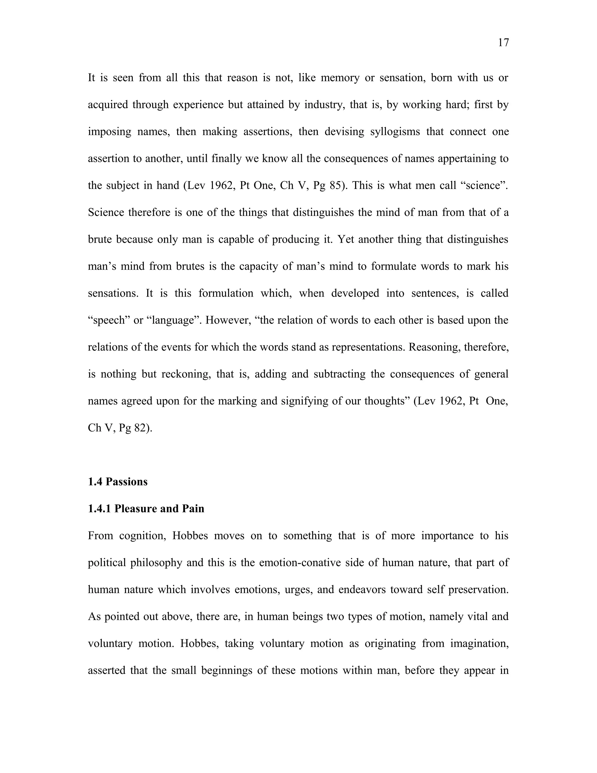 THOMAS HOBBES’ MECHANISTIC VIEW OF THE HUMAN SOCIETY | PDF