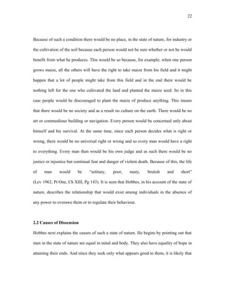 THOMAS HOBBES’ MECHANISTIC VIEW OF THE HUMAN SOCIETY | DOC
