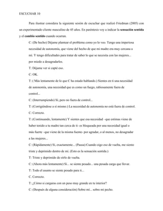 Habilidad de escuchar | DOCX