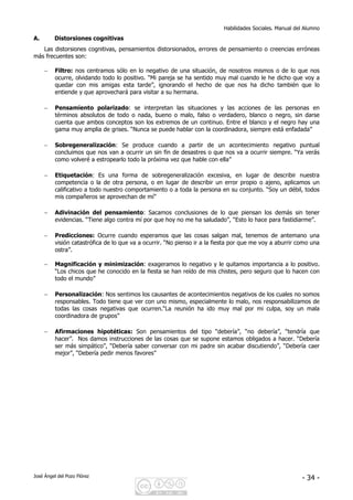Habilidades Sociales. Manual del Alumno | PDF