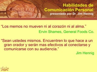 HABILIDADES DE COMUNICACIÓN PERSONAL | PDF