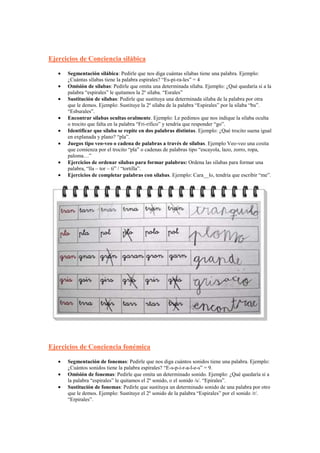 Habilidades fonológicas dislexia | DOCX