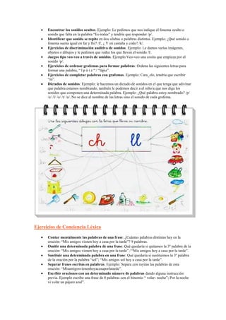 Habilidades fonológicas dislexia | DOCX