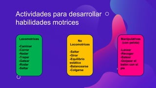 Habilidades motrices | PDF