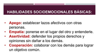 HABILIDADES SOCIOEMOCIONALES PARA ENFRENTAR LA VIDAptx | PPTX