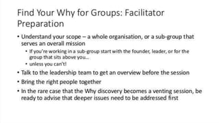 FIND YOUR WHY(why discovery for groups) | PPTX