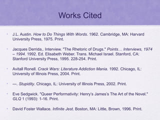 Habit-Forming: Identity-Addiction and the Rhetoric of Humility | PPT