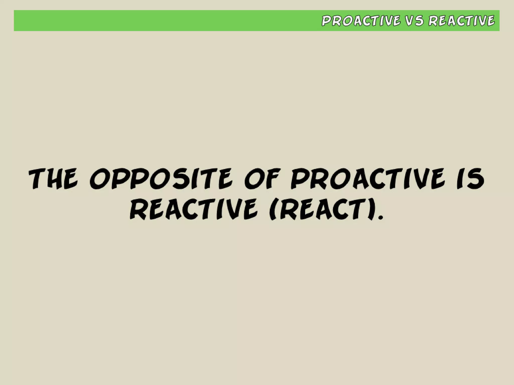 Habit #1 - Be Proactive | PDF