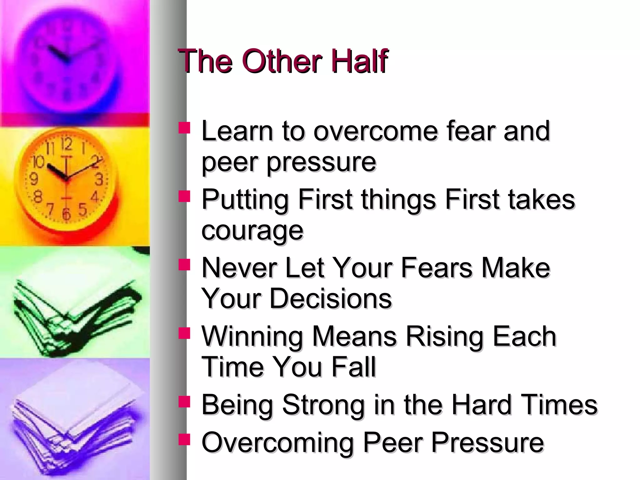 Habit 3 put first things first | PPT