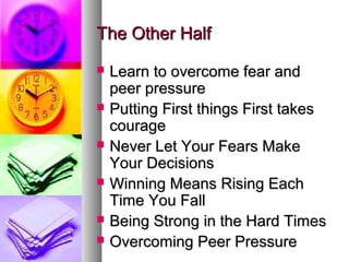 Habit 3 put first things first | PPT