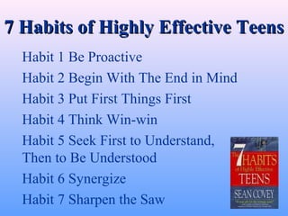 Habit 4 think win win | PPT
