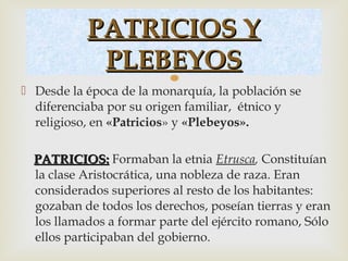Habitantes y personas en el derecho romano i | PPT