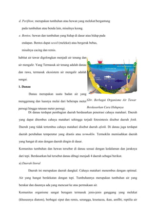 Habitat dan ekosistem | DOC