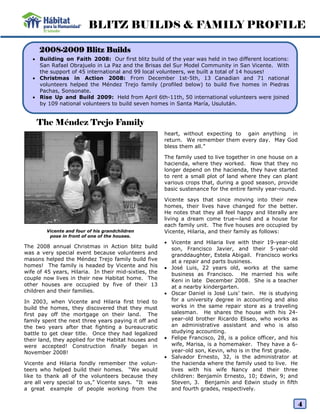 Habitat El Salvador 08 09 Annual Report | PDF