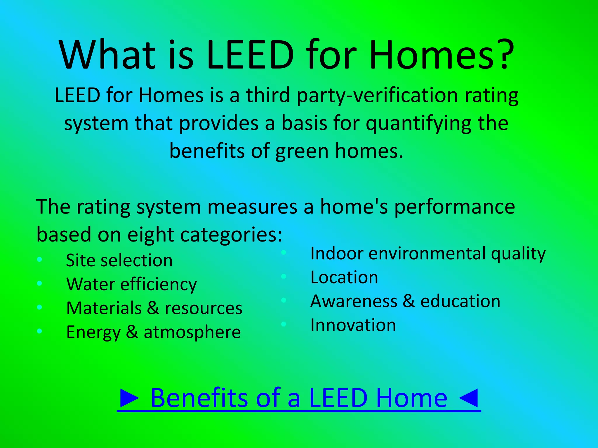 Habitat for humanity & LEED | PPTX | Indoor Environmental Quality | Home & Garden