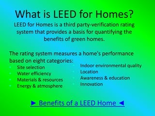 Habitat for humanity & LEED | PPTX