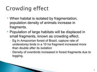 Habitat fragmentation srm | PPT