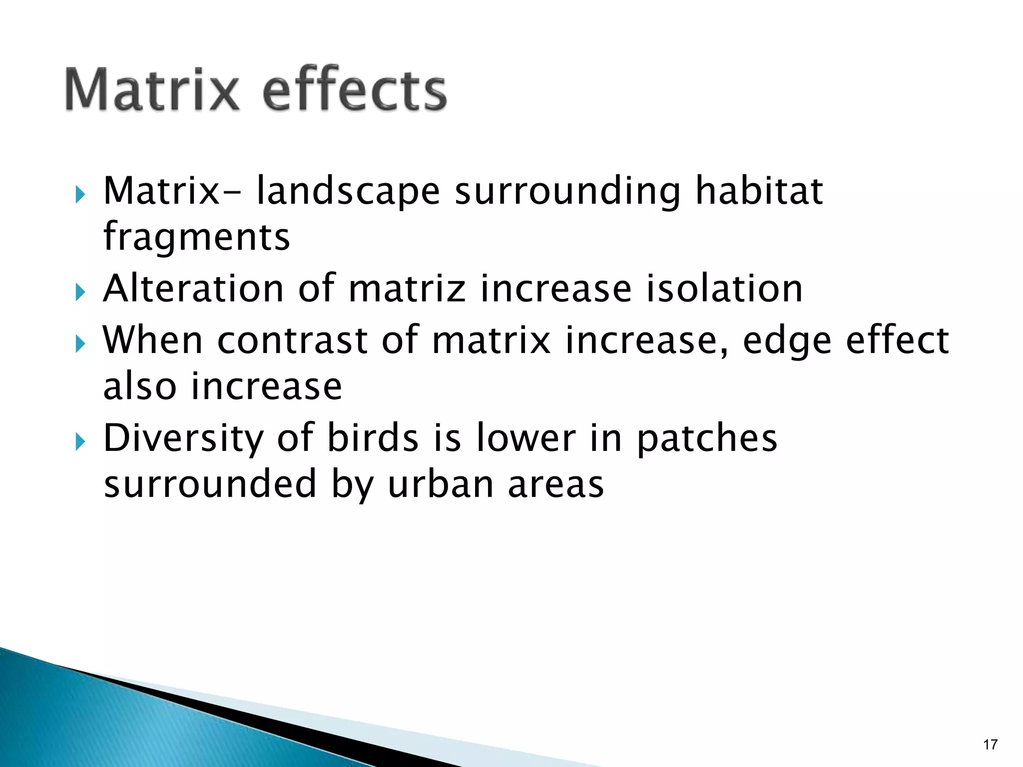 Habitat fragmentation srm | PPTX