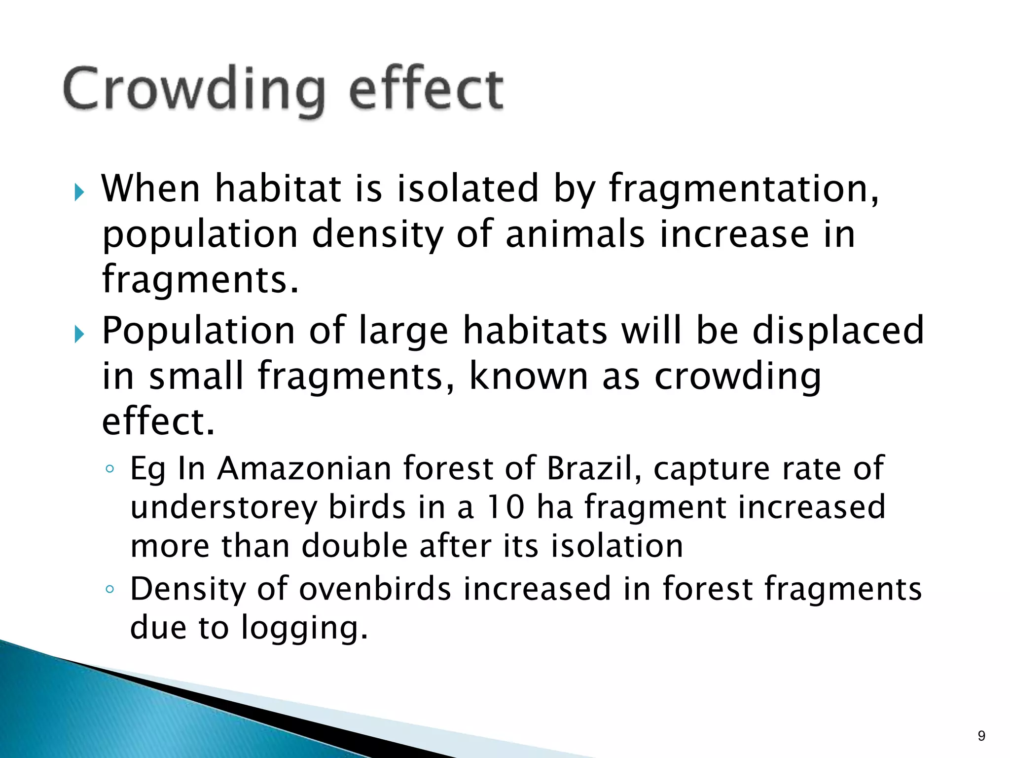 Habitat fragmentation srm | PPTX