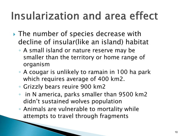 Habitat fragmentation srm | PPTX