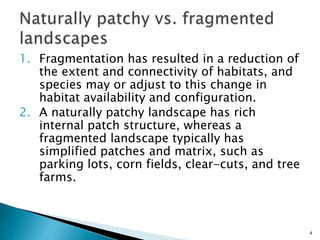 Habitat fragmentation srm | PPTX