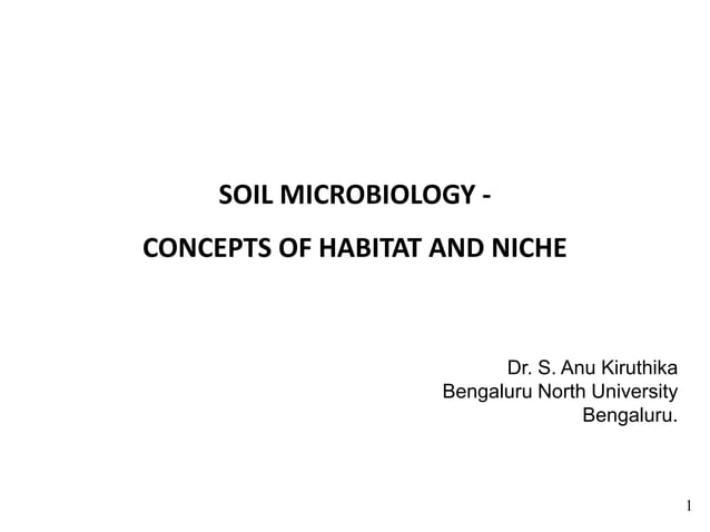 Concepts of Habitat and Niche | PPTX | Biological Sciences | Science