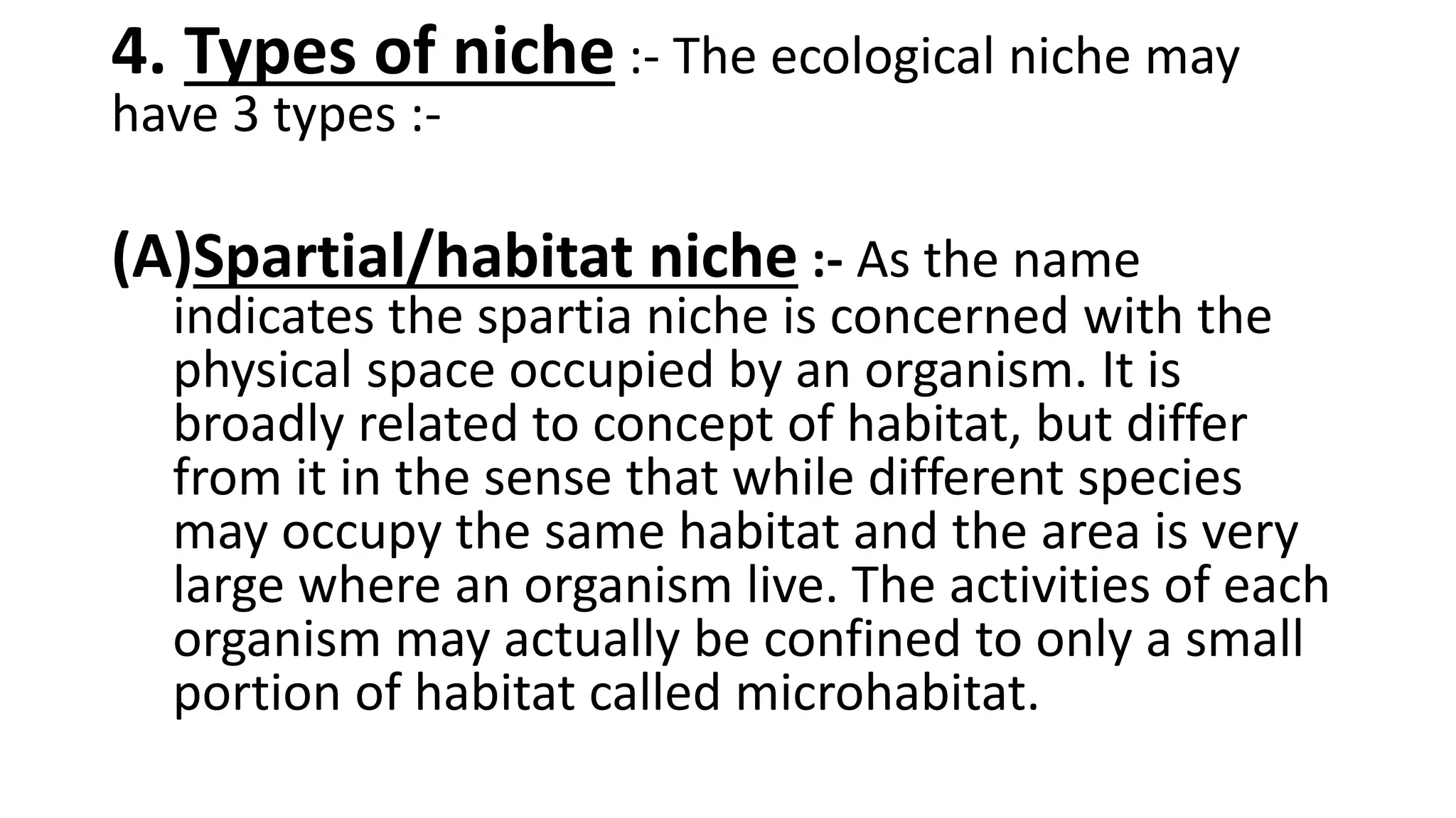 Habitat & niche | PPTX