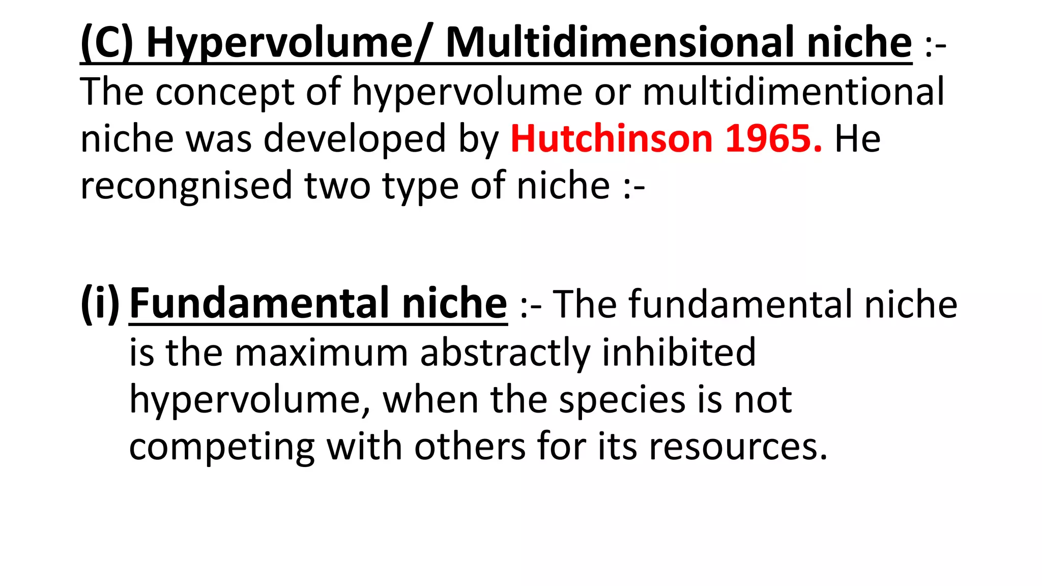 Habitat & niche | PPTX