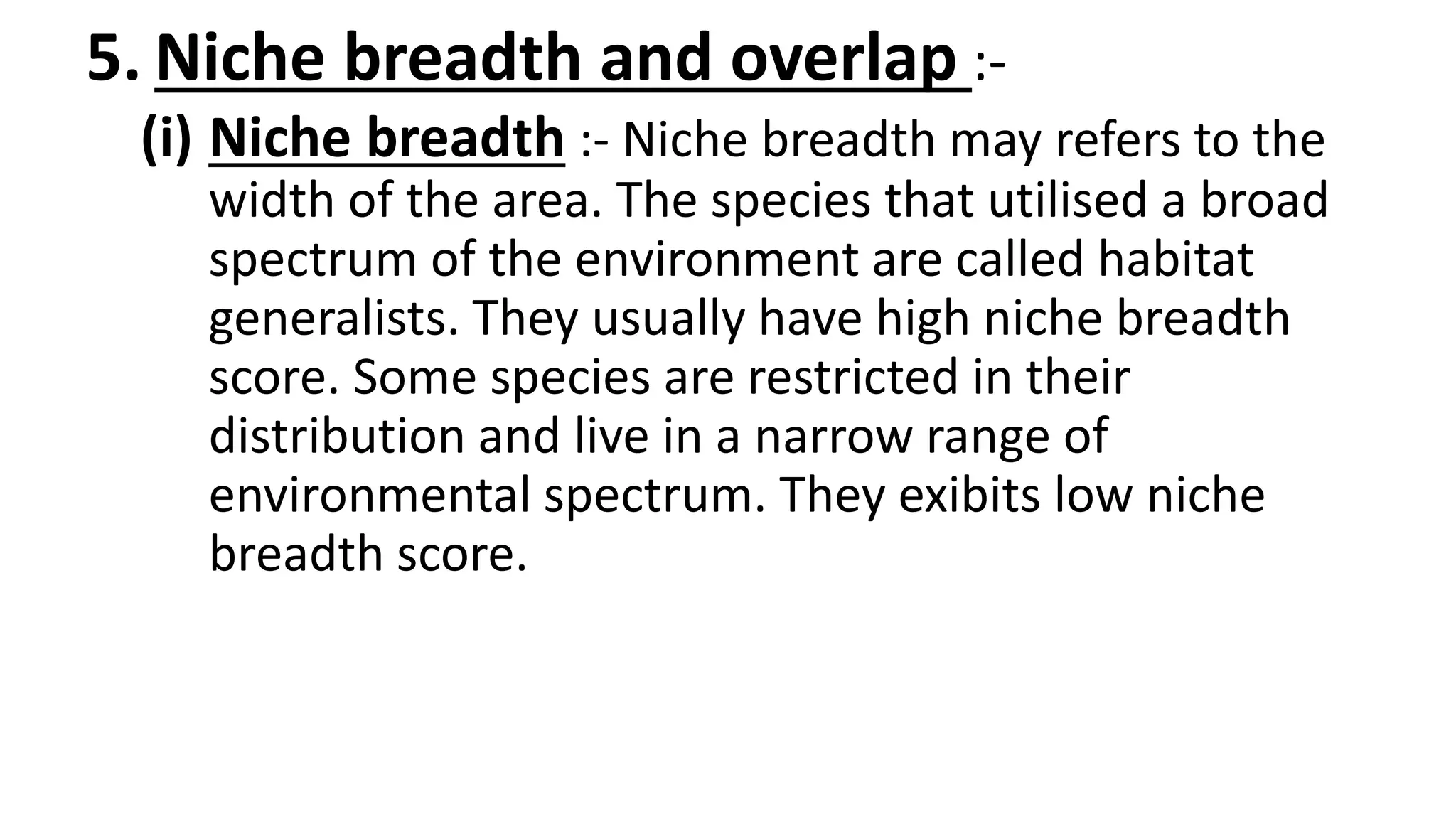 Habitat & niche | PPTX